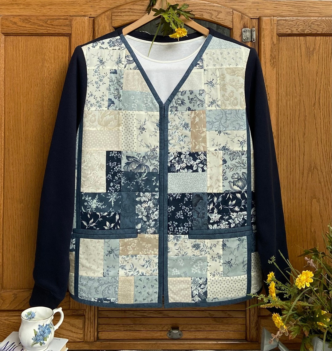 Charming V-neck Sweatshirt Jacket Pattern - Etsy