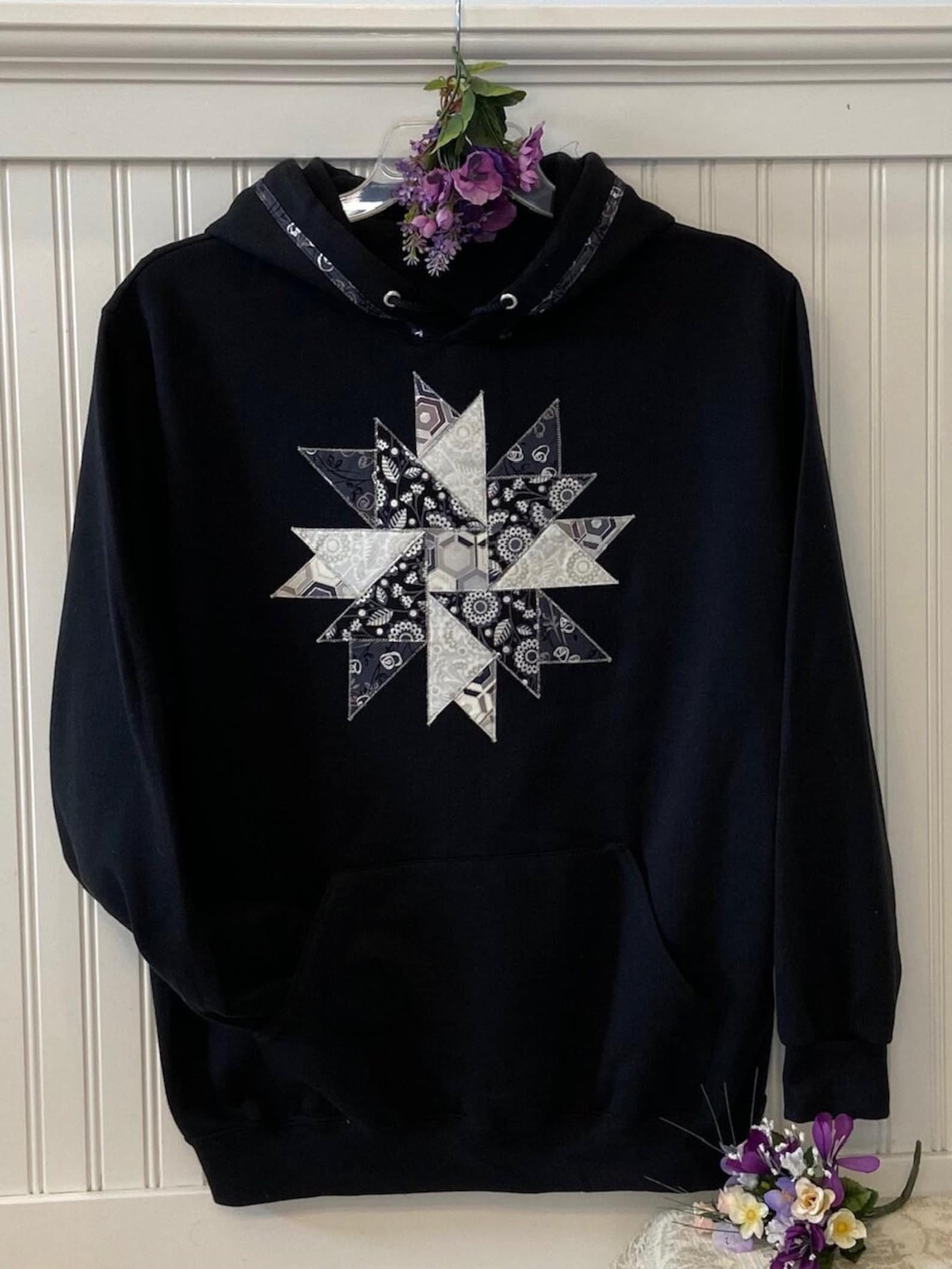 Charming Applique Double Aster Block - Etsy