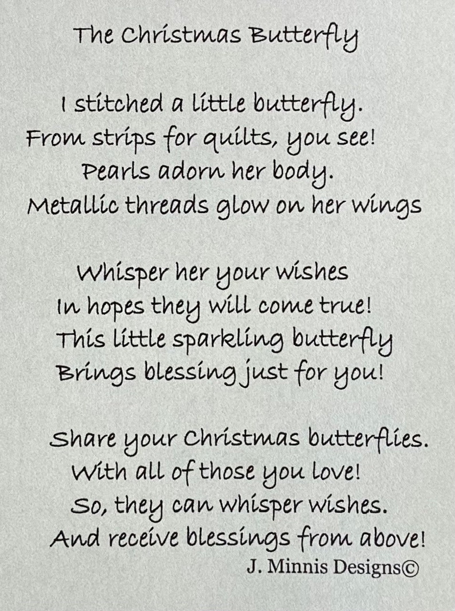 The Christmas Butterfly - Etsy
