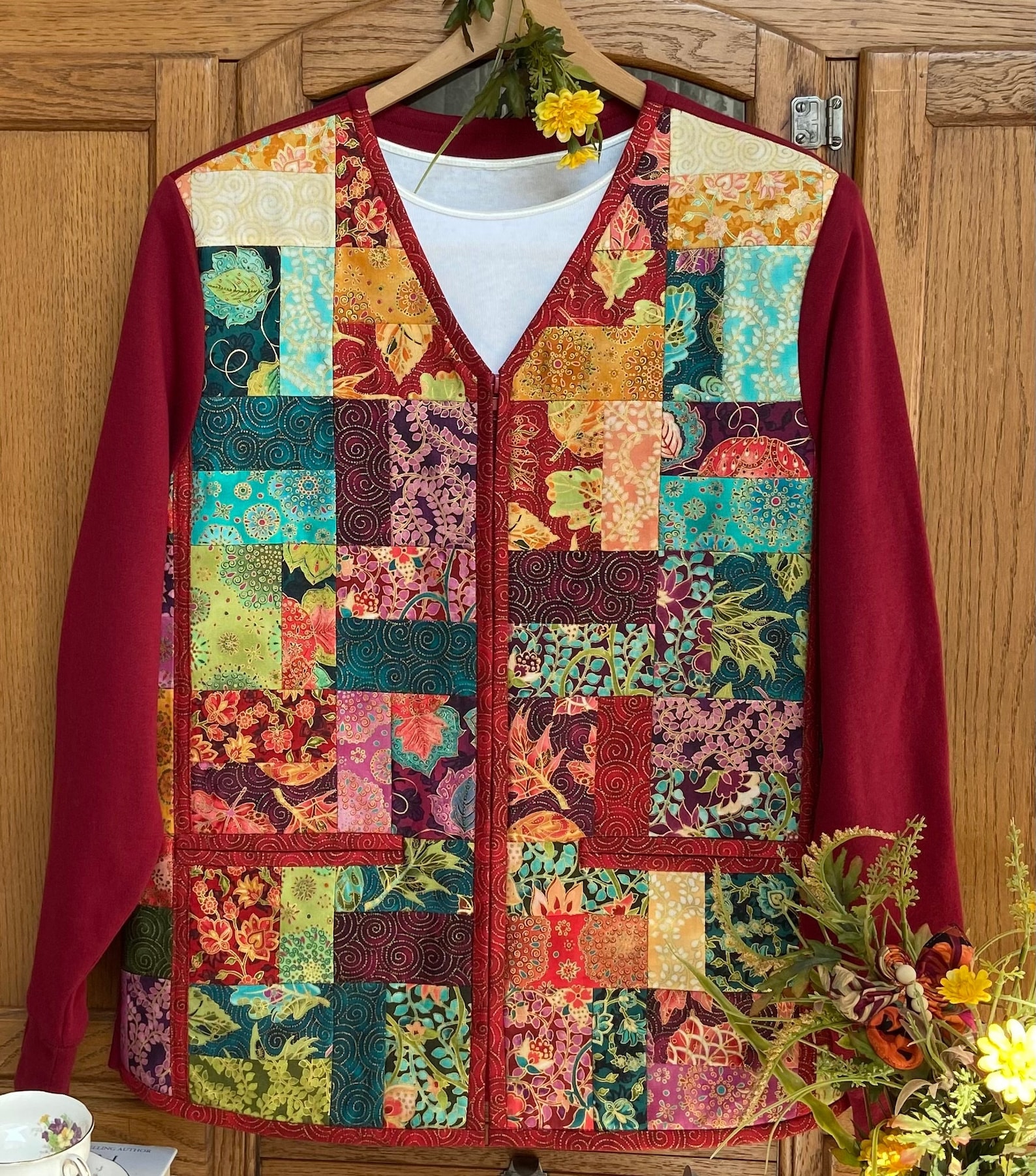 Charming V-neck Sweatshirt Jacket Pattern - Etsy