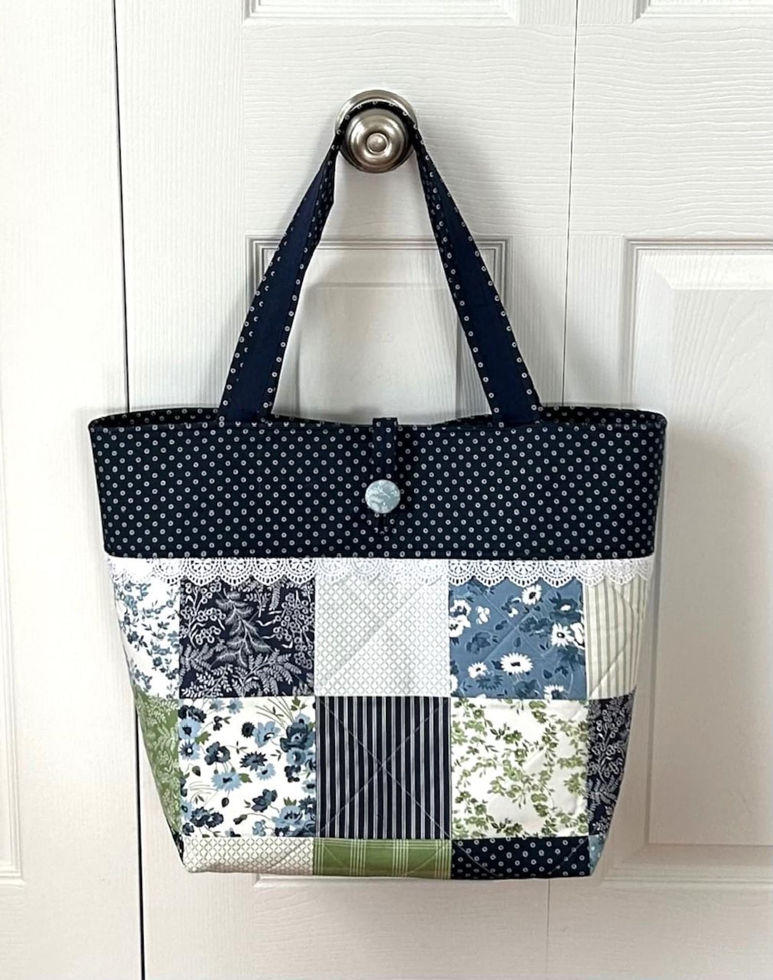 Charming Button Tote Bag Pattern - Etsy