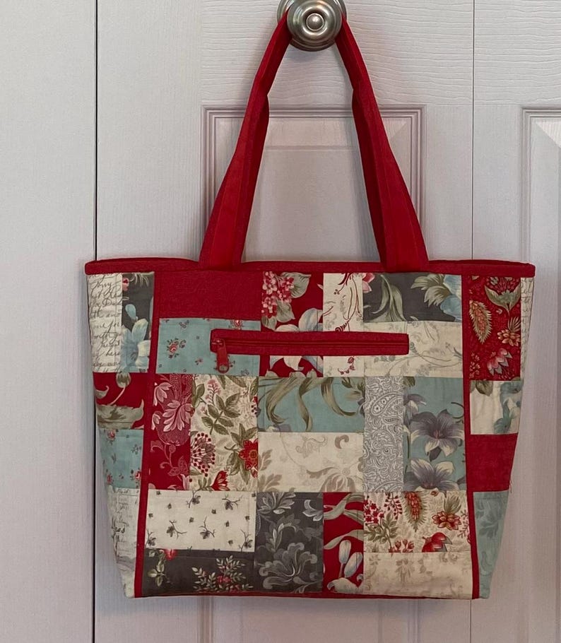 Charming 8 Pocket Tote Bag Pattern Digital - Etsy