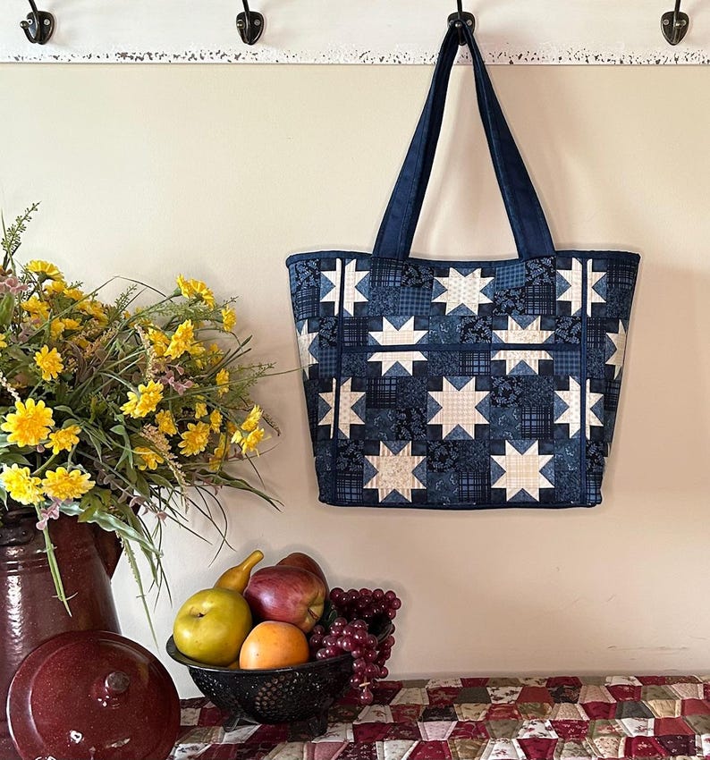 Cheater Print 8 Pocket Tote Bag Pattern - Etsy