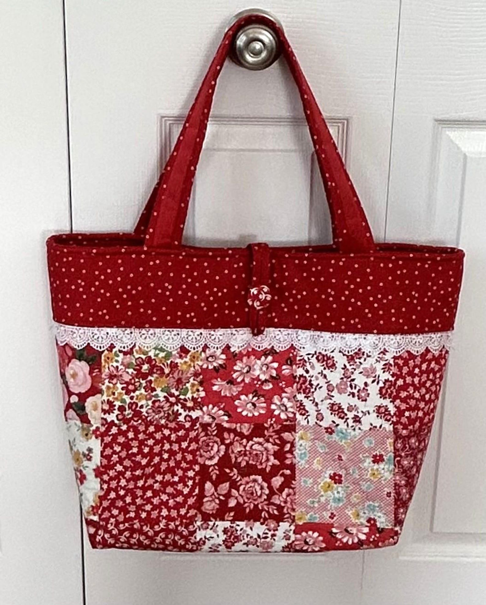 Charming Button Tote Bag Pattern - Etsy