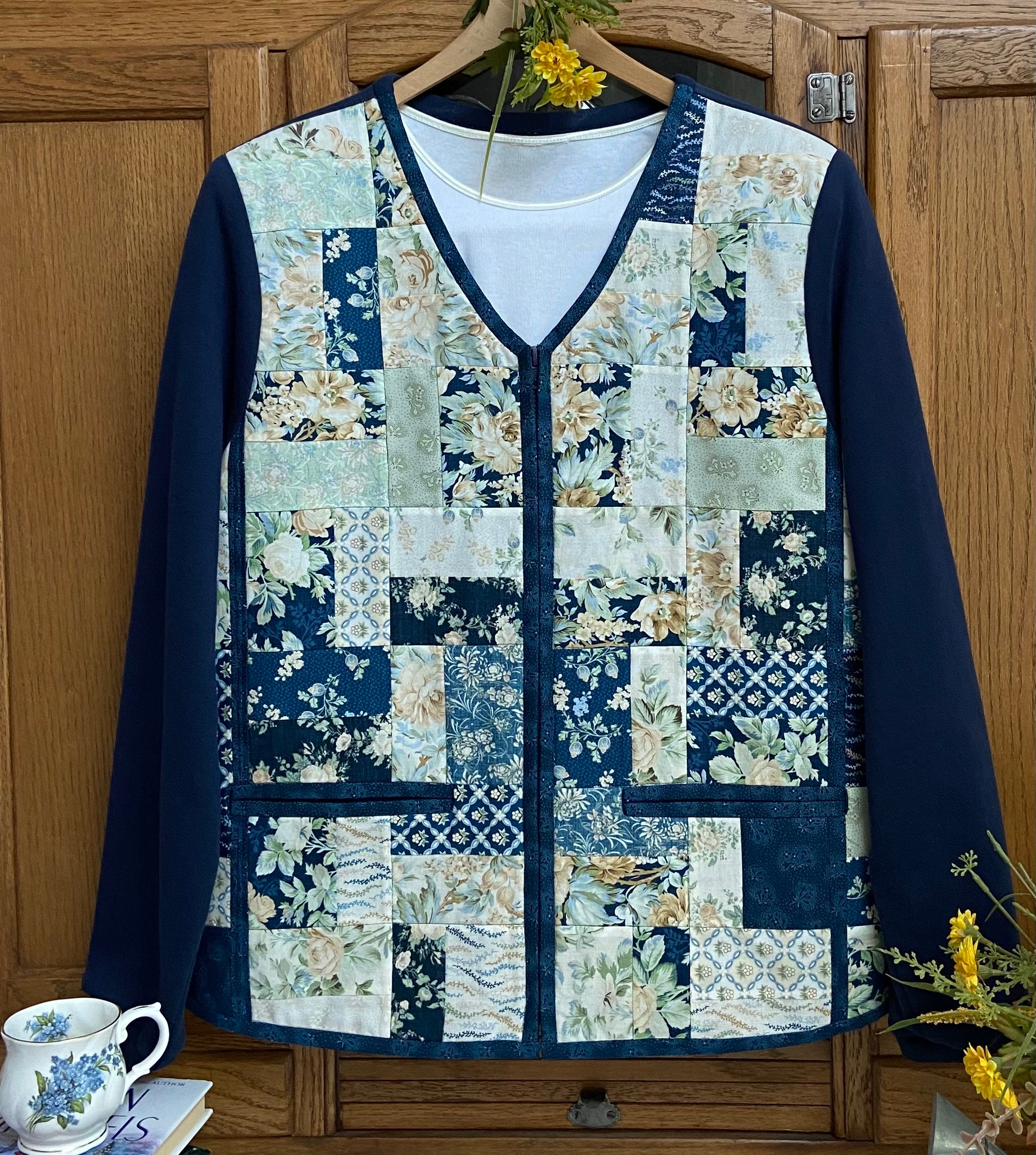 Charming V-neck Sweatshirt Jacket Pattern - Etsy