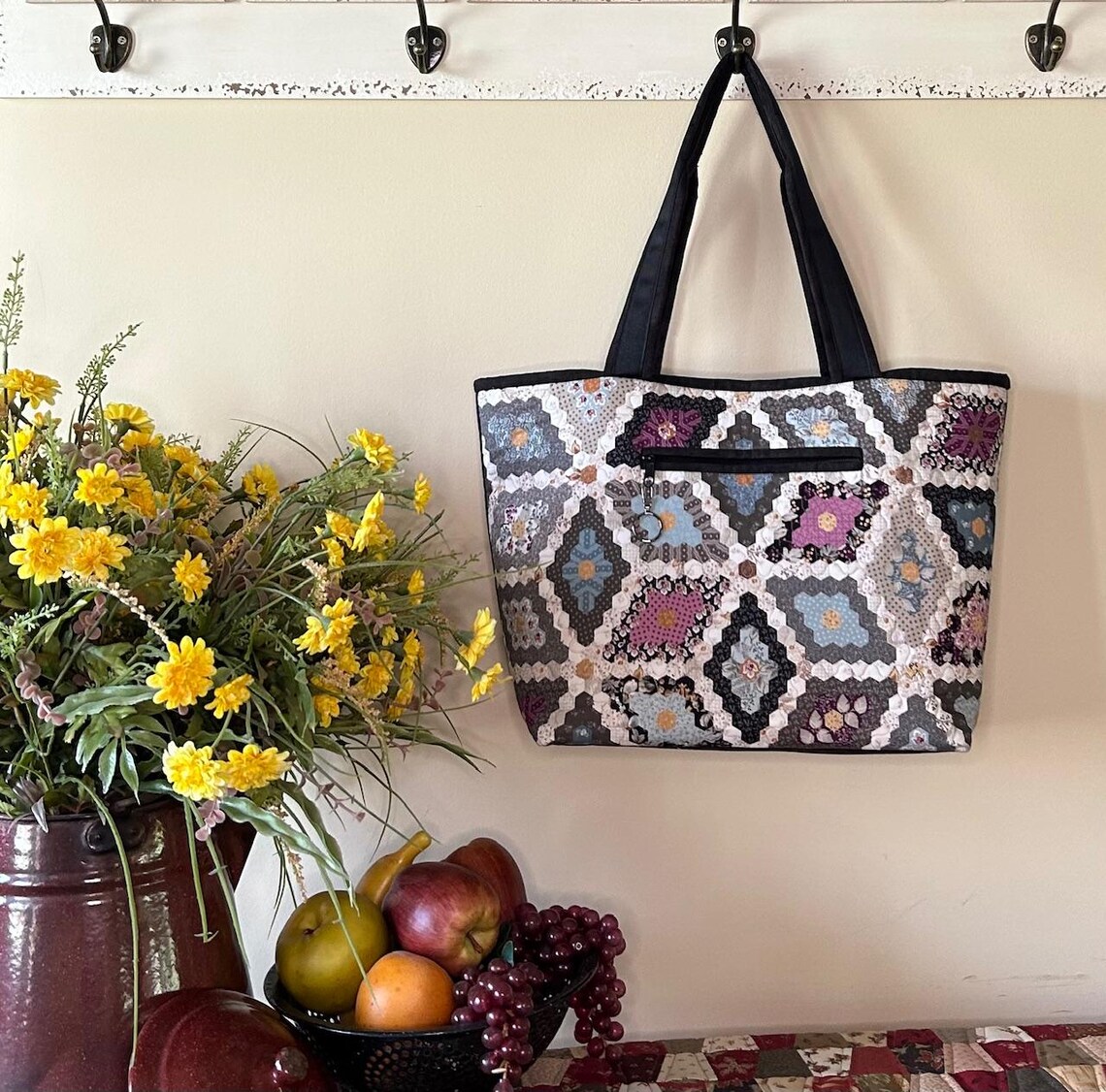 Cheater Print 8 Pocket Tote Bag Pattern - Etsy