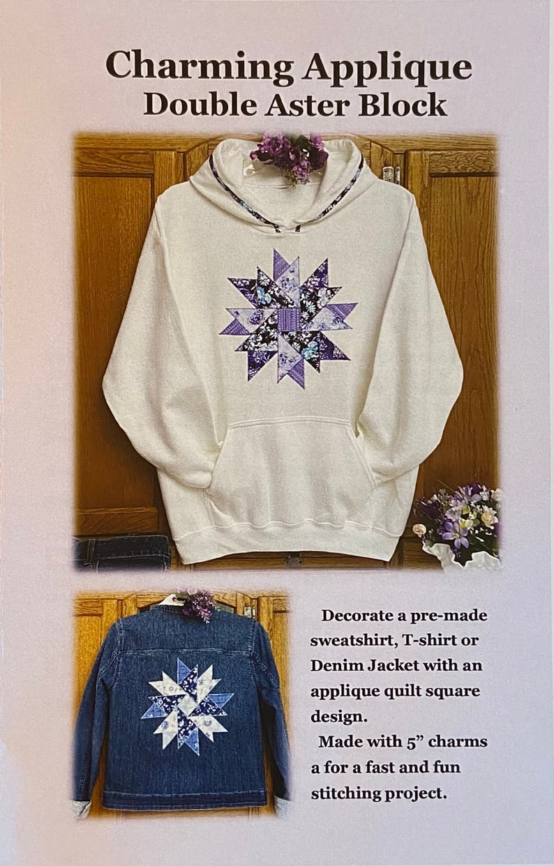 Charming Applique Double Aster Block - Etsy