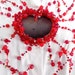 Missing Heart Cut Shirt, Bead Embroidered Heart Low-cut White Crop ...