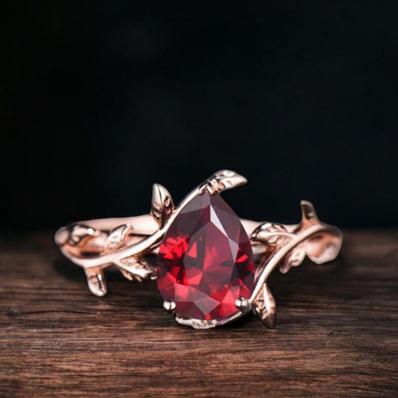 Ruby Gemstone Ring - Etsy