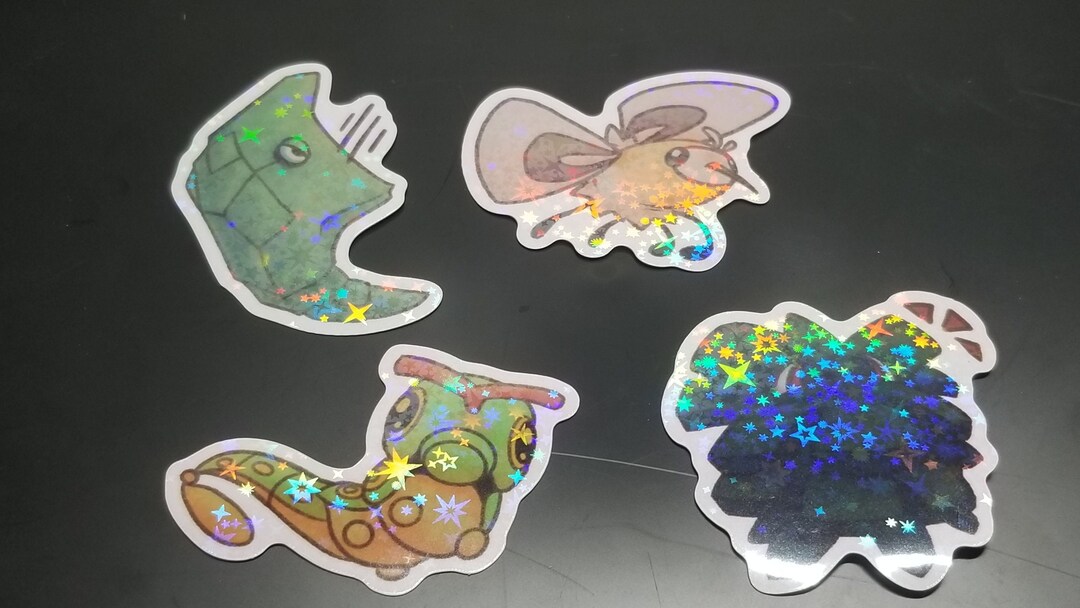 2in Vinyl Holographic Pokemon Stickers - Etsy