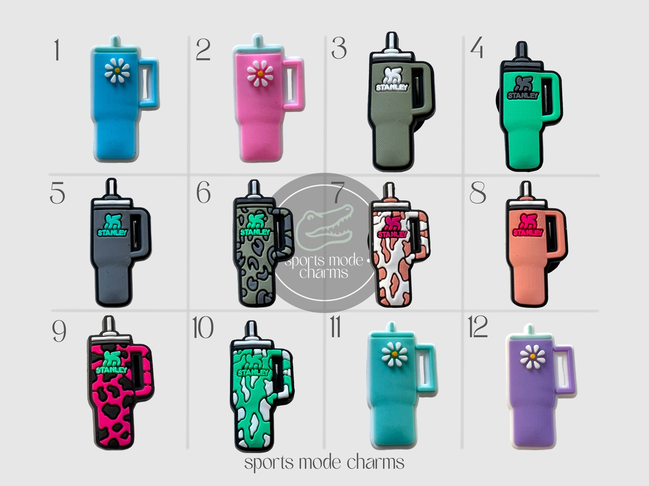 Croc Charm Pin Badge Cute Charms Travel Cup Mug Tumbler Quencher Kids ...