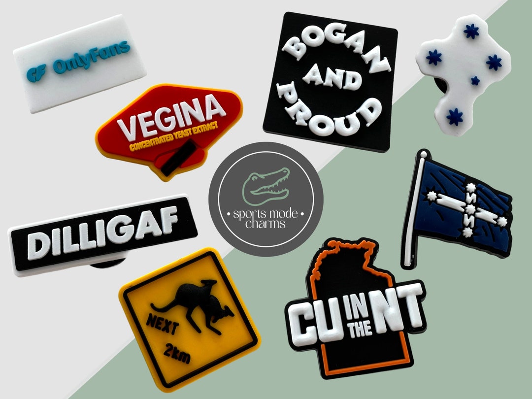 Sports Mode Charms Pin Badge Cute Australia Meme New Zealand Bogan ...