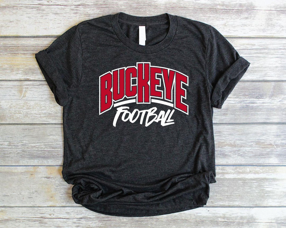 Buckeye Football Fan T Shirt in Custom Colors, Vintage Style Ohio ...