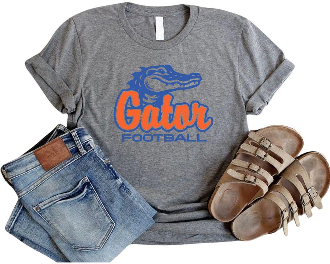 Gator Football Fan T Shirt in Custom Colors, Vintage Style FL Football ...