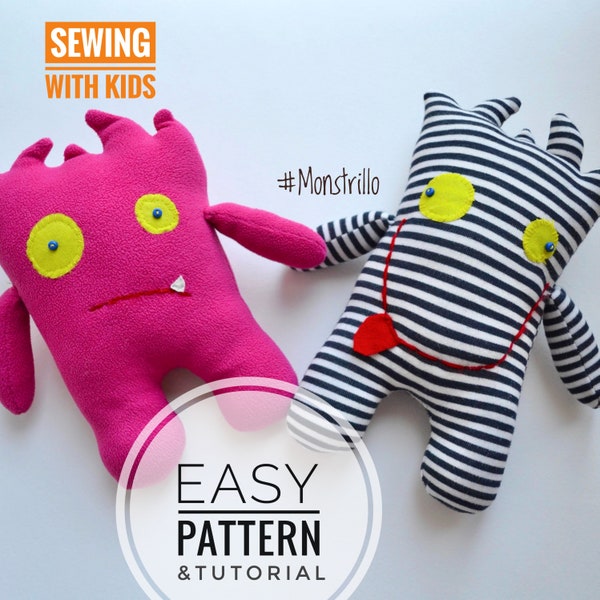Stuffed Monster Pattern - Etsy