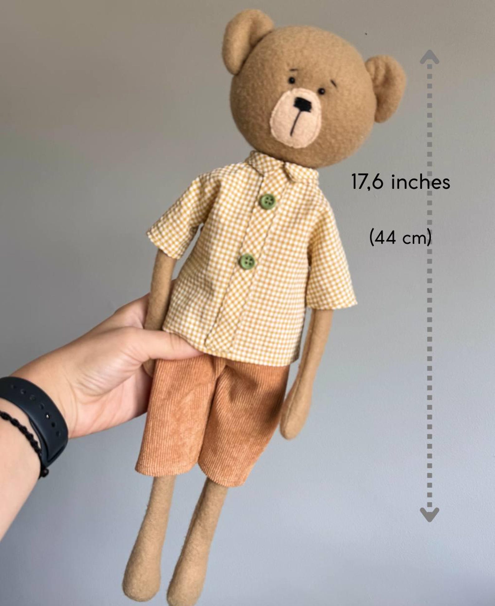 Teddy Bear Easy Sewing Pattern PDF – Plush Toy Tutorial for Beginners ...