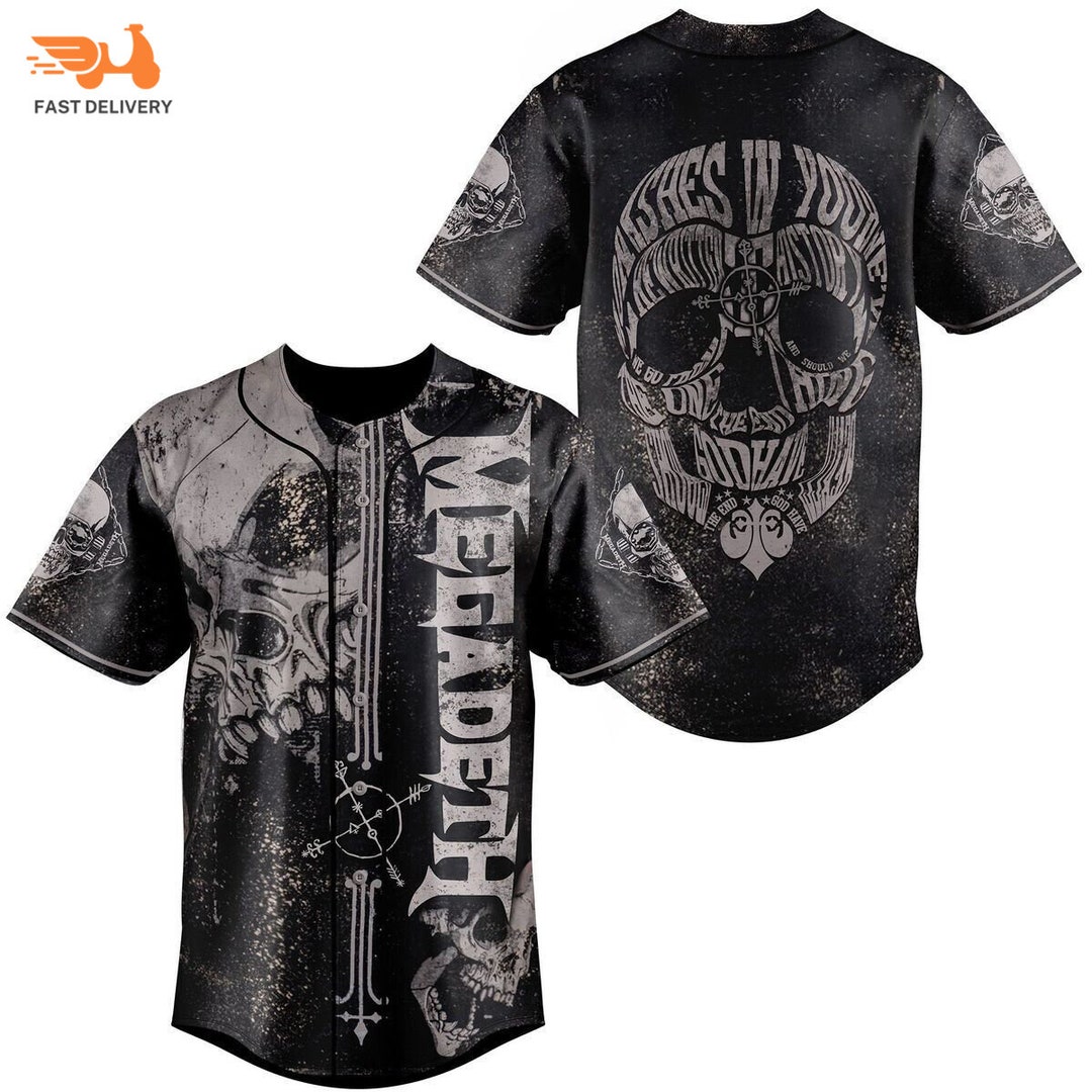 Megadeth Heavy Metal Rock Band Unisex 3D Print Baseball Jersey - Etsy