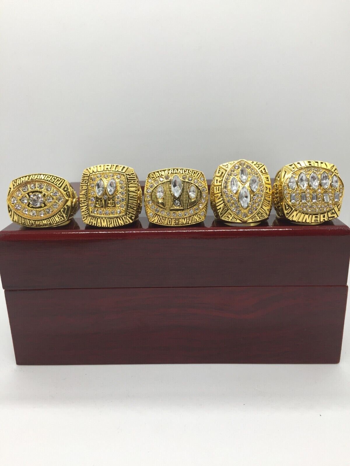 5 San Francisco 49ers Championship Rings Set 49ers Rings With - Etsy
