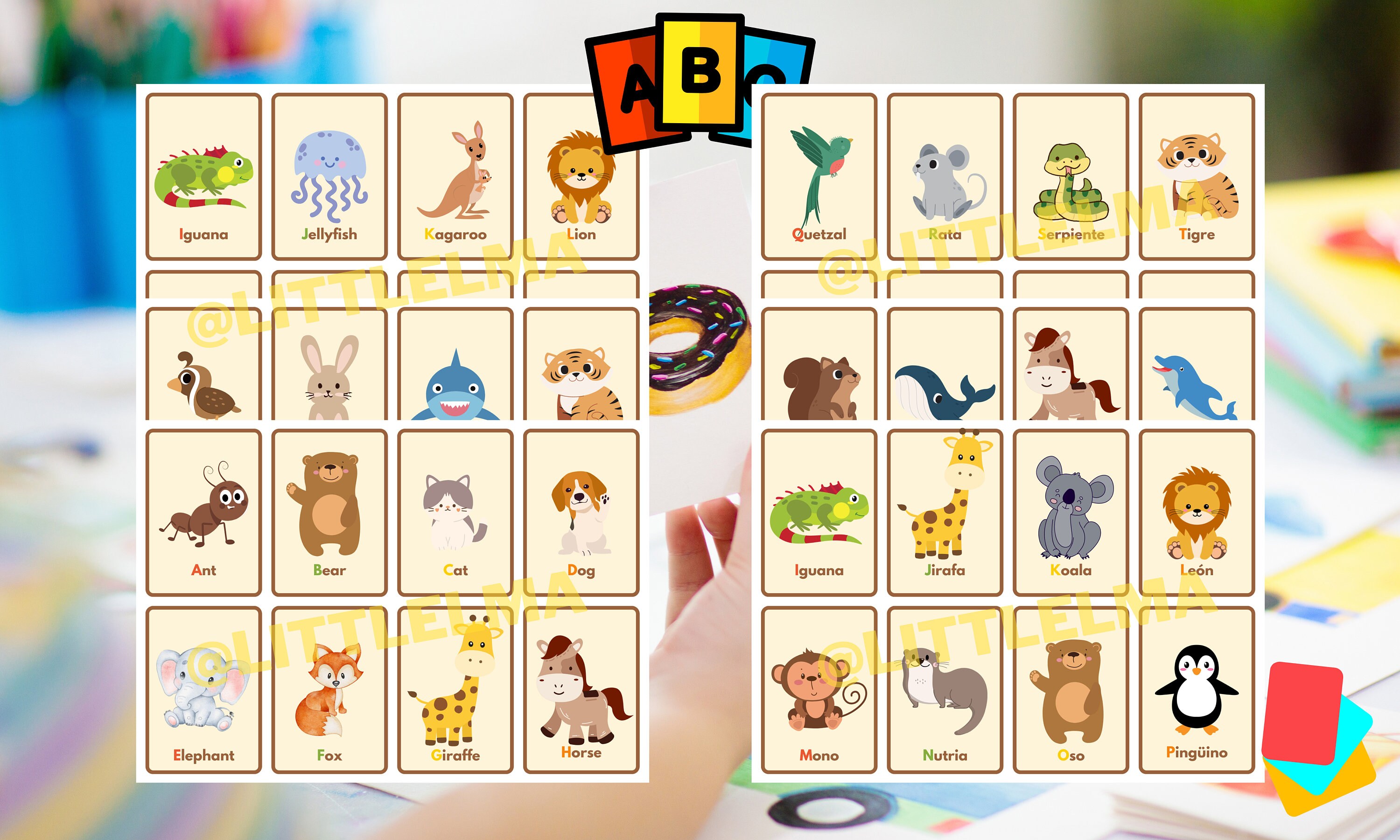 Flash Cards, ABC, Abecedario, Alphabet, Letters, Children's, Pocket ...
