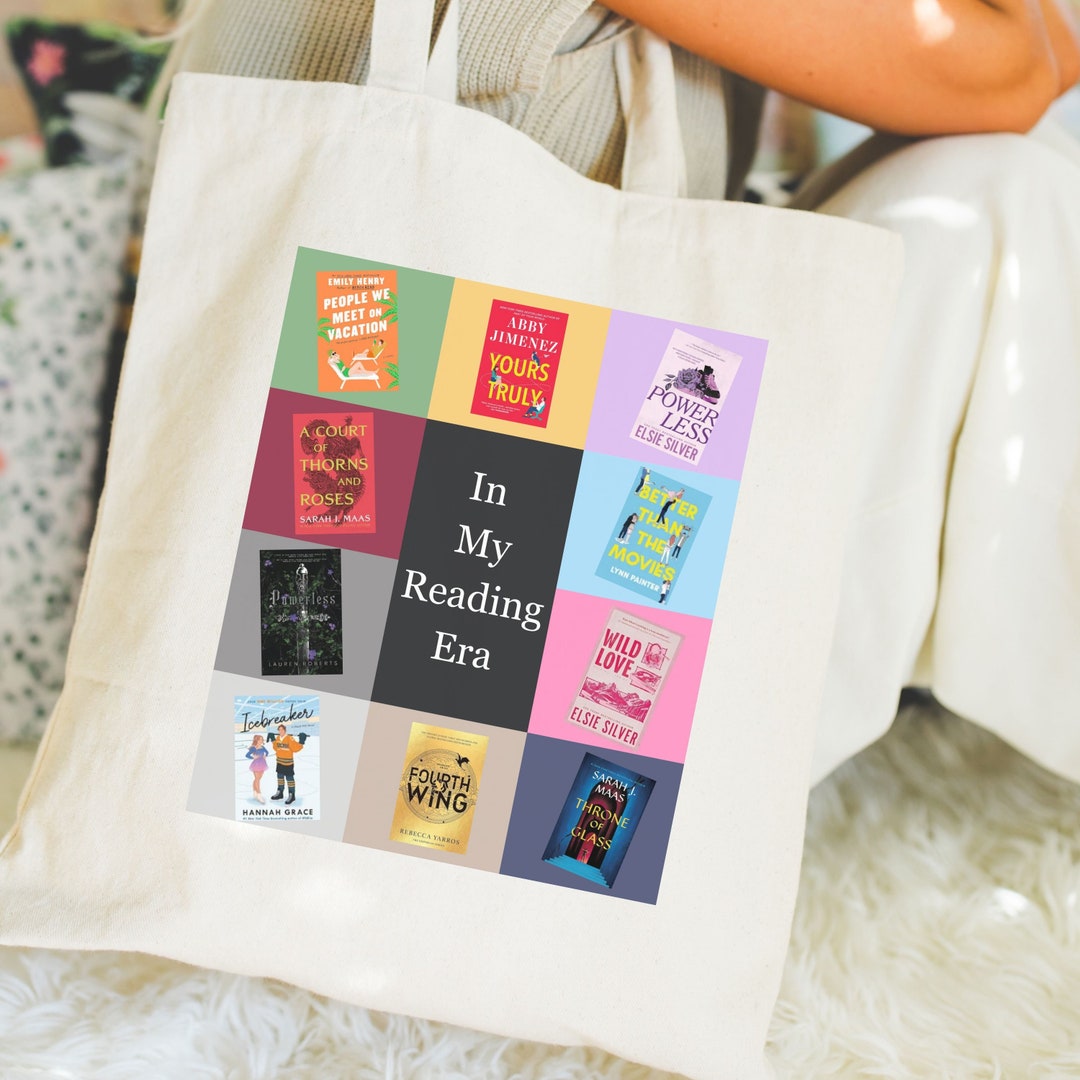 Custom Reading Era Tote, Personalized Book Tote Bag, Bookish Bag, Gift ...