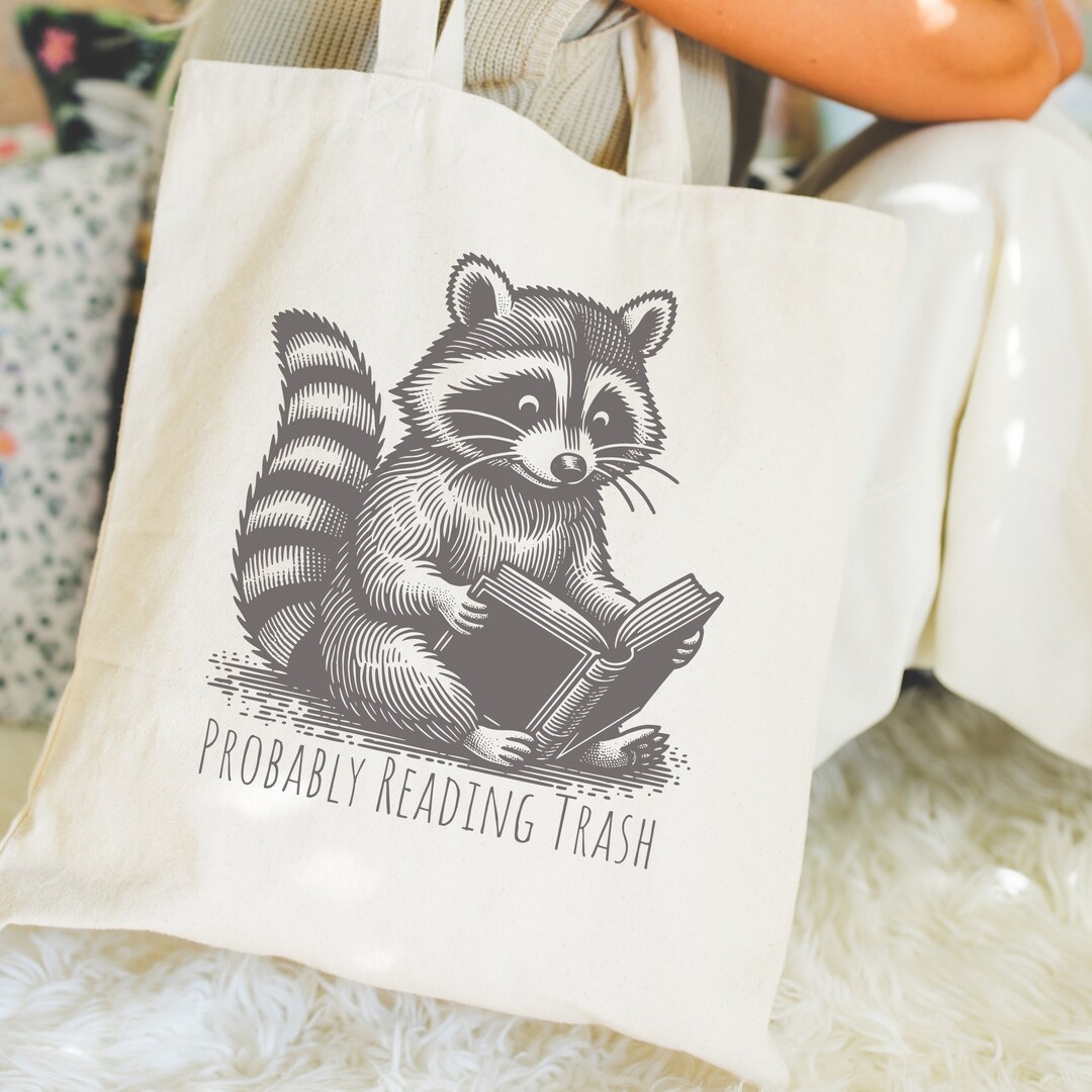Vintage Reading Tote Bag, Bookstore Tote, Bookish Bag, Unique Bookish ...
