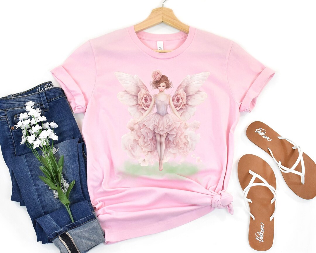 June Birth Flower Rose Fairy, Birth Flower Gift, Birth Month Flower ...
