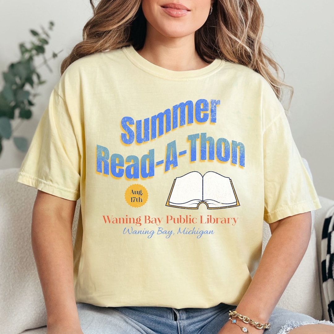 Funny Story Summer Readathon Shirt, Waning Bay Library, Waning Bay ...