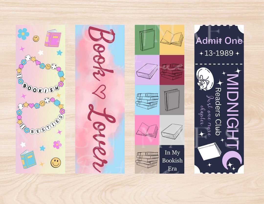 Printable Bookish Era Bookmark, Digital Printable Bookmarks, DIY ...