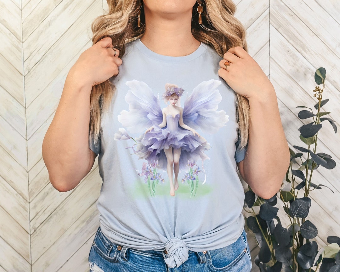 February Birth Flower Iris Fairy, Birth Flower Gift, Birth Month Flower ...