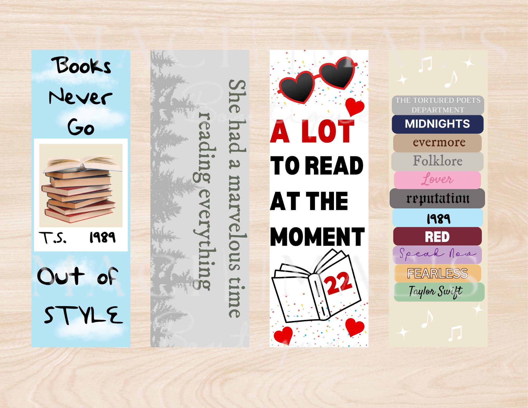 Printable Bookish Era Bookmark, Digital Printable Bookmarks, DIY ...
