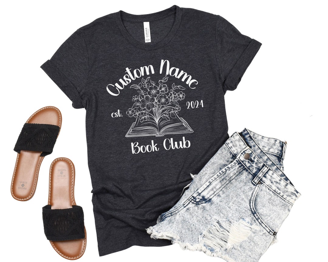 Custom Book Club Shirt, Personalized Book Club Shirt, Gift for Book ...