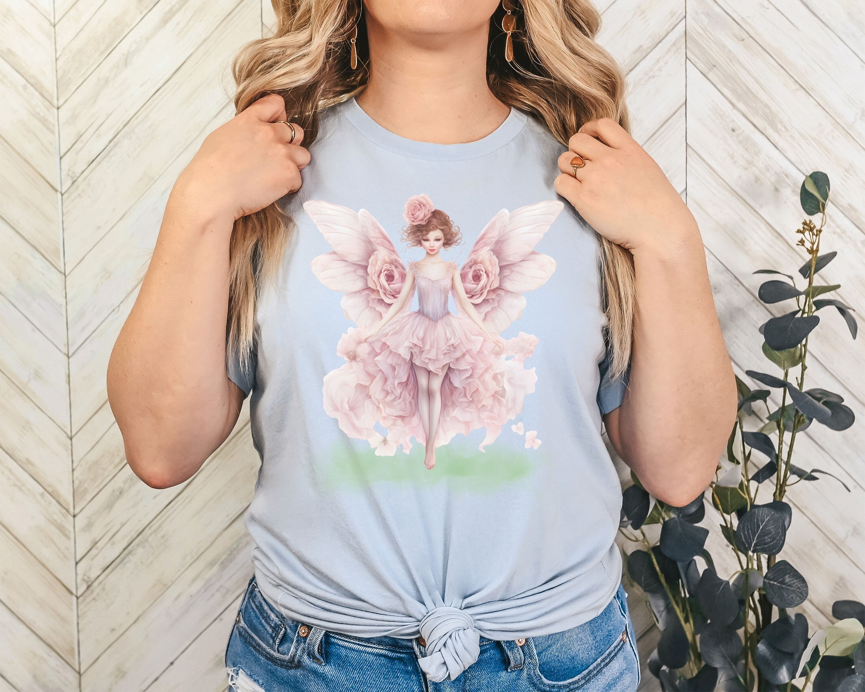 June Birth Flower Rose Fairy, Birth Flower Gift, Birth Month Flower ...