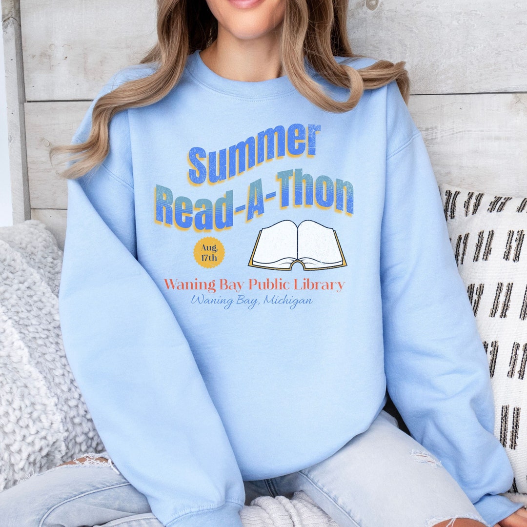 Funny Story Summer Readathon Sweatshirt, Waning Bay Library,waning Bay ...