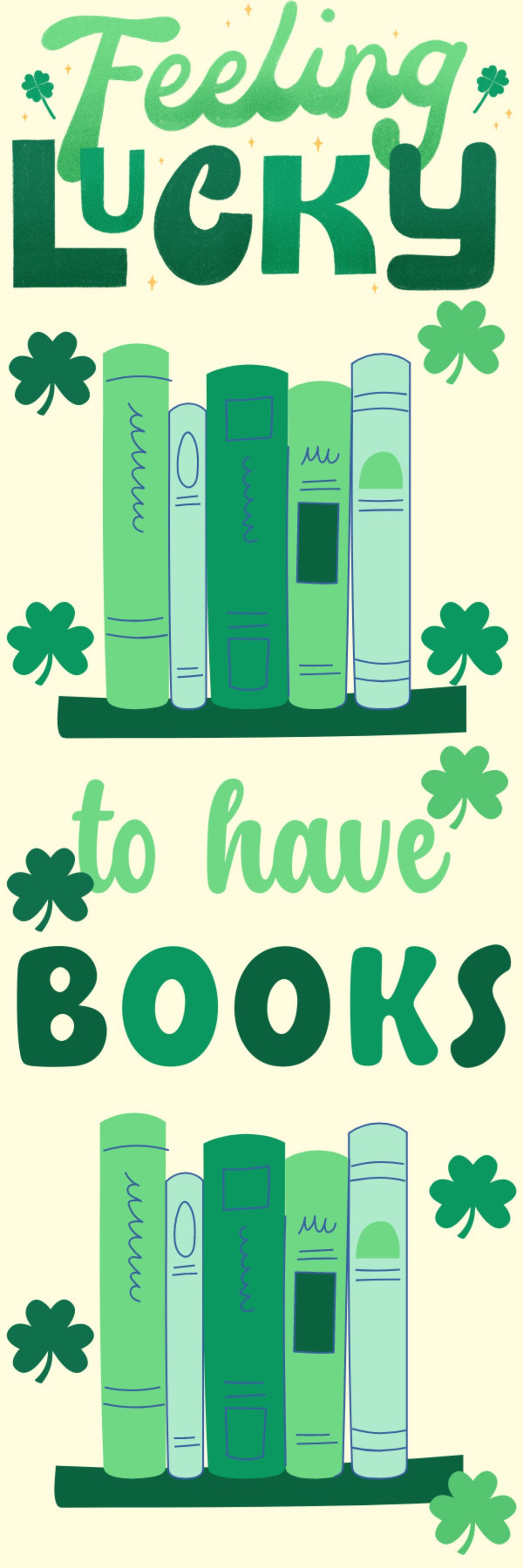Printable St. Patrick's Day Bookmark, Digital Printable Bookmarks, DIY ...