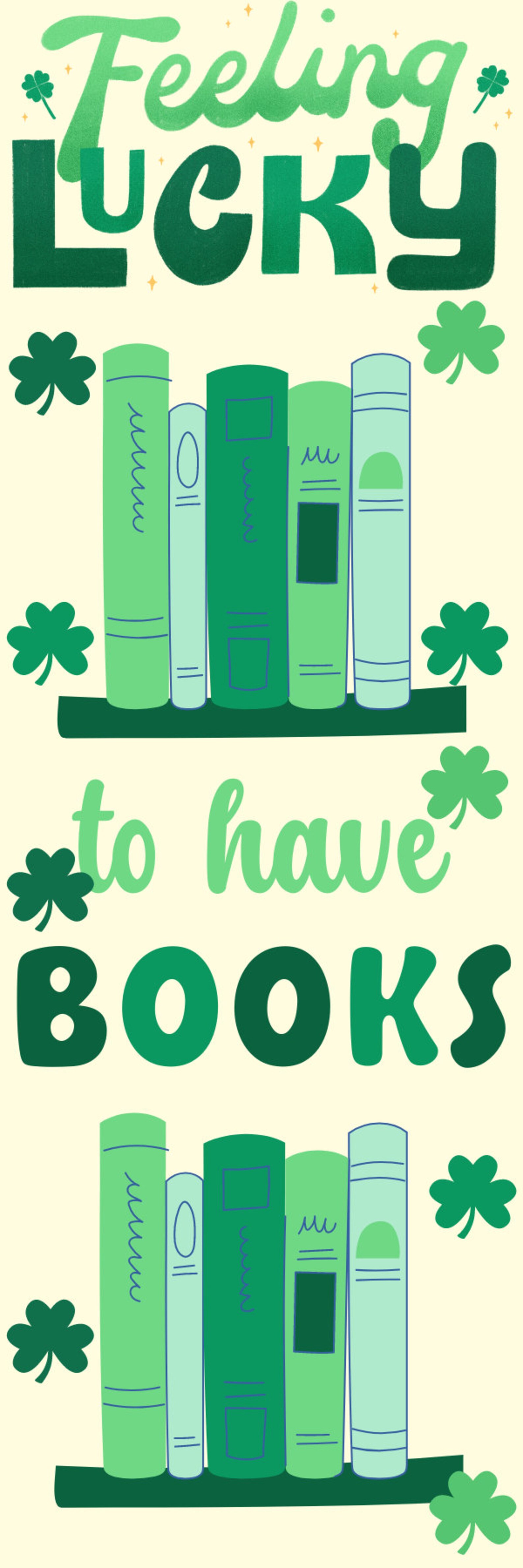 Printable St. Patrick's Day Bookmark, Digital Printable Bookmarks, DIY ...