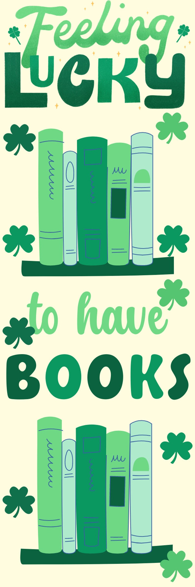 Printable St. Patrick's Day Bookmark, Digital Printable Bookmarks, DIY ...