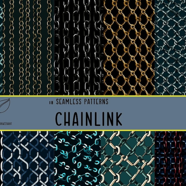 Chain Print Fabric - Etsy