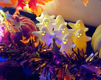 White 3D Printed Ghost With Tea Light Candle Halloween Decoration - Etsy