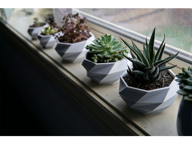 Low Poly Planter Pot | House Planter | Office Planter | Natural Air ...