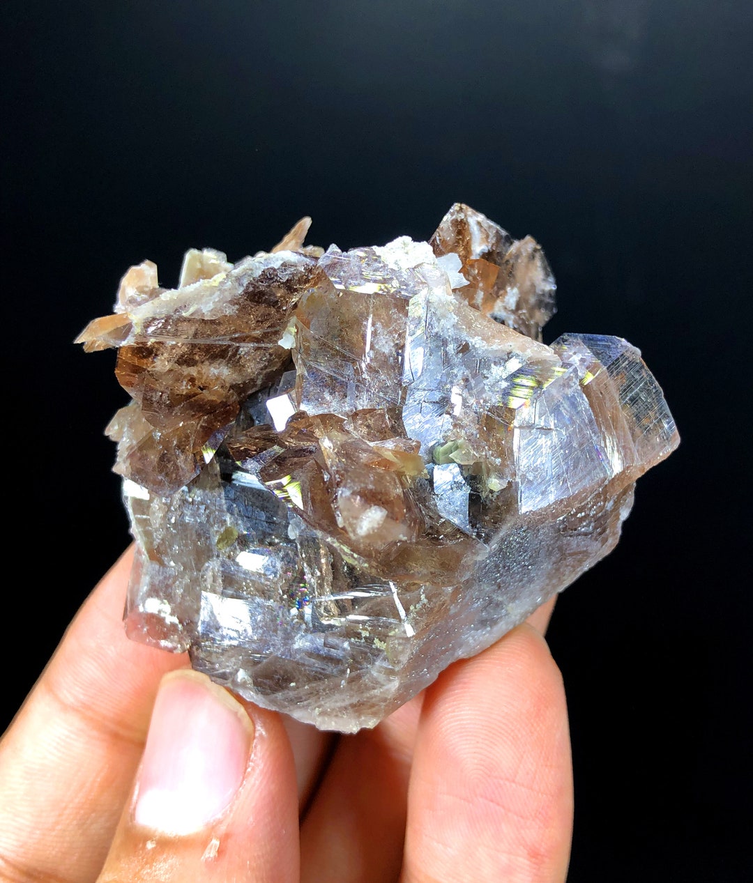 Natural Axinite Crystals Cluster Mineral Specimen From Skardu Pakistan ...