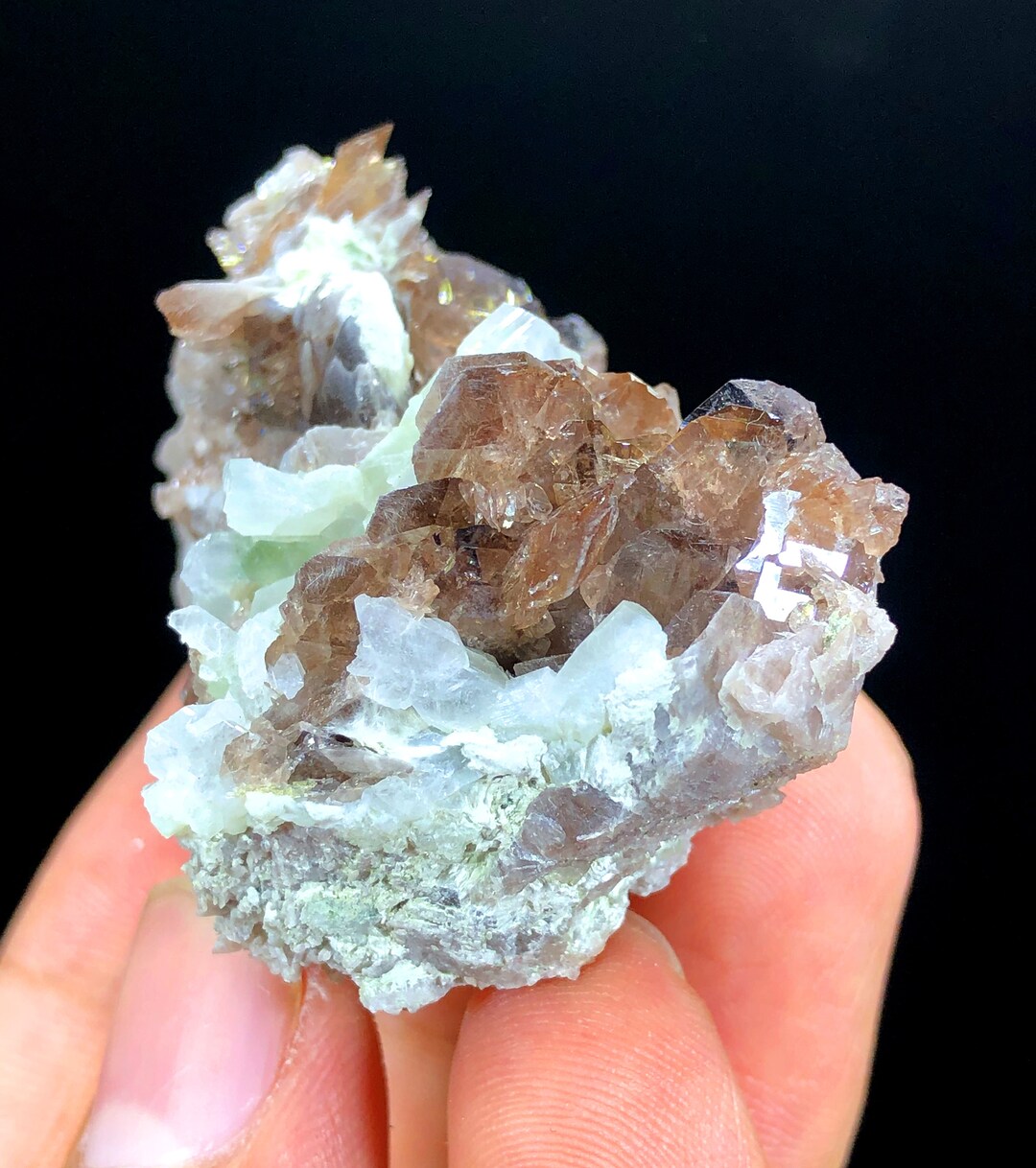 Natural Axinite Crystal on Matrix Mineral Specimen From Skardu Pakistan ...