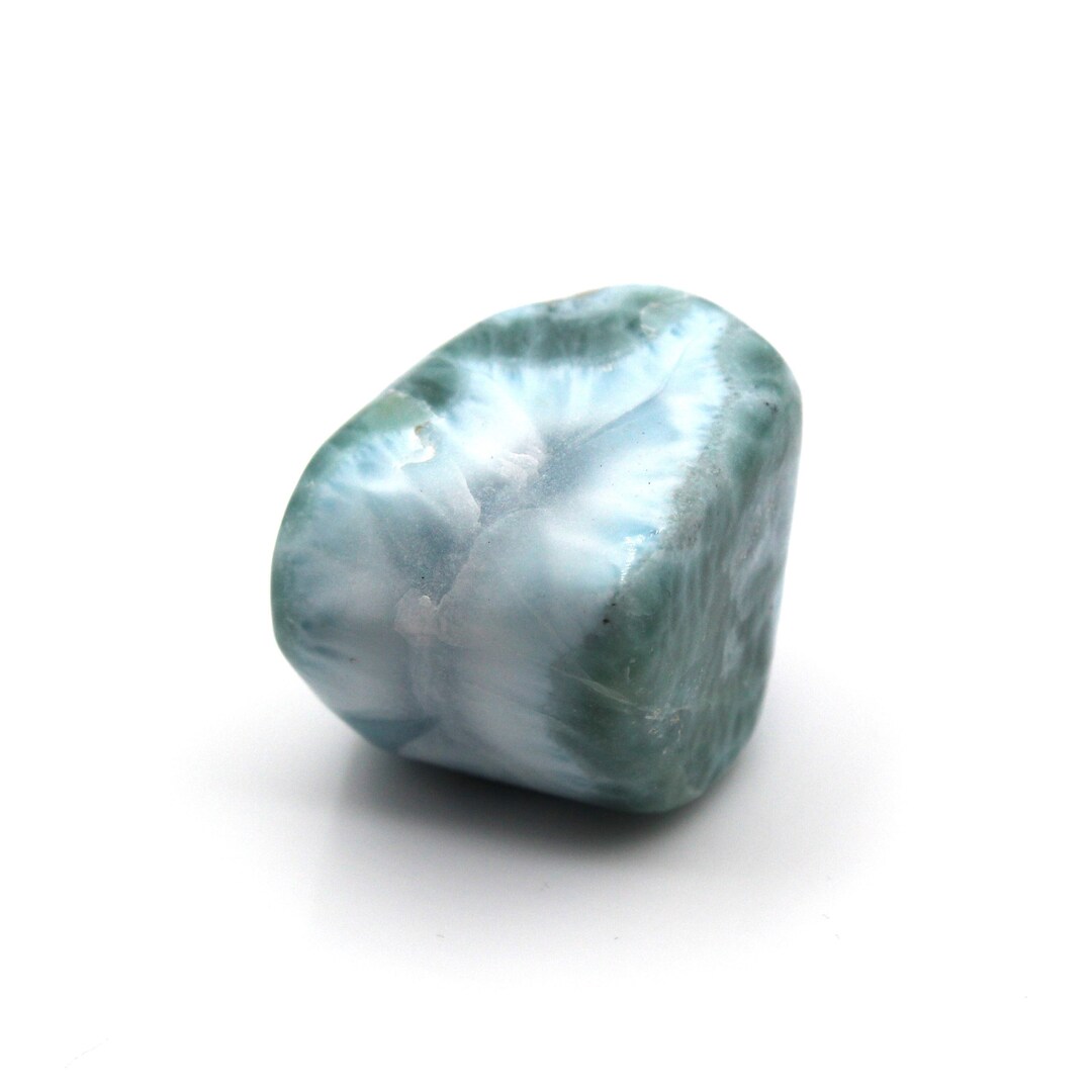 Larimar Gemstone, Ocean Blue Larimar Specimen, Magnificent Shape and ...