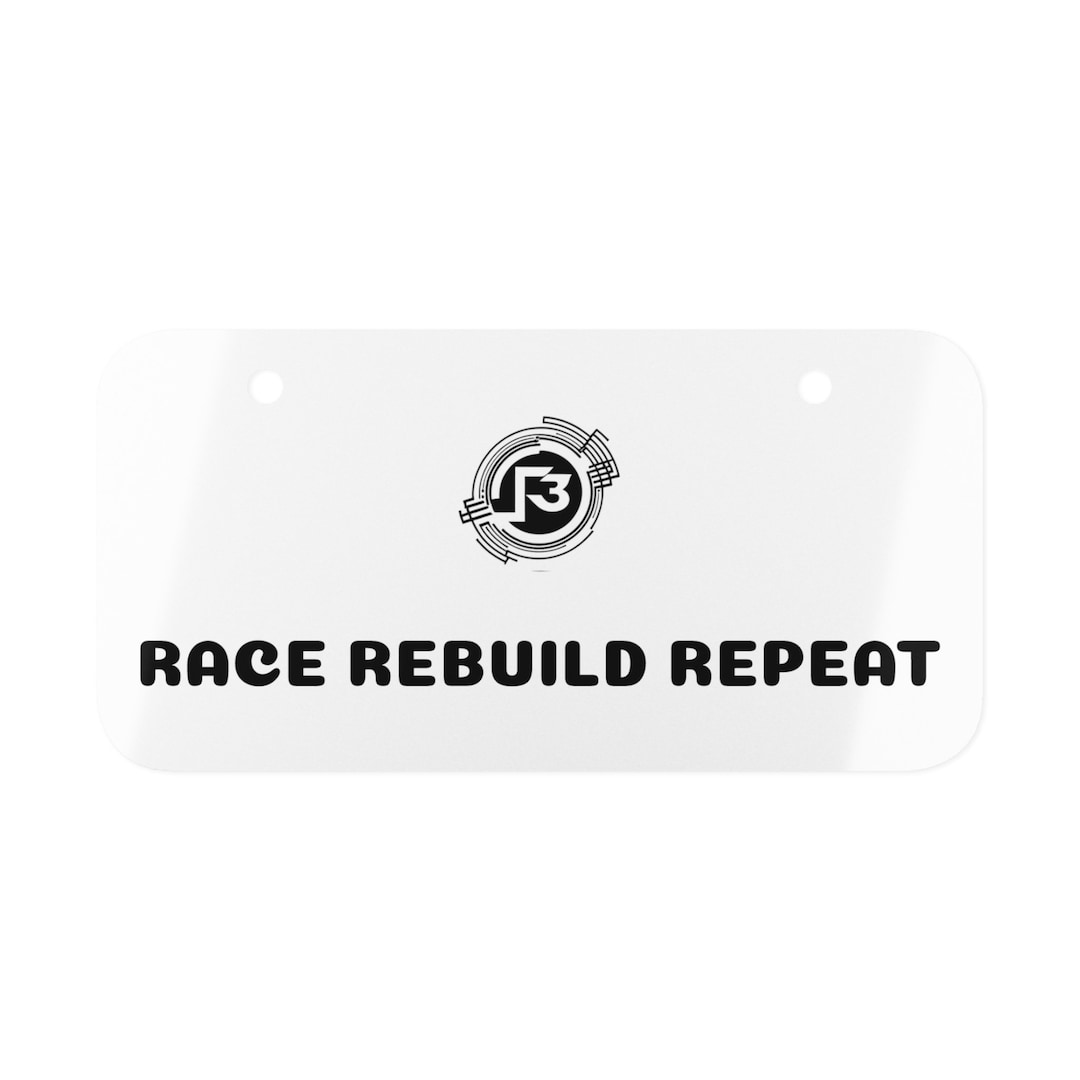 RACE REBUILD REPEAT Mini License Plate - Etsy
