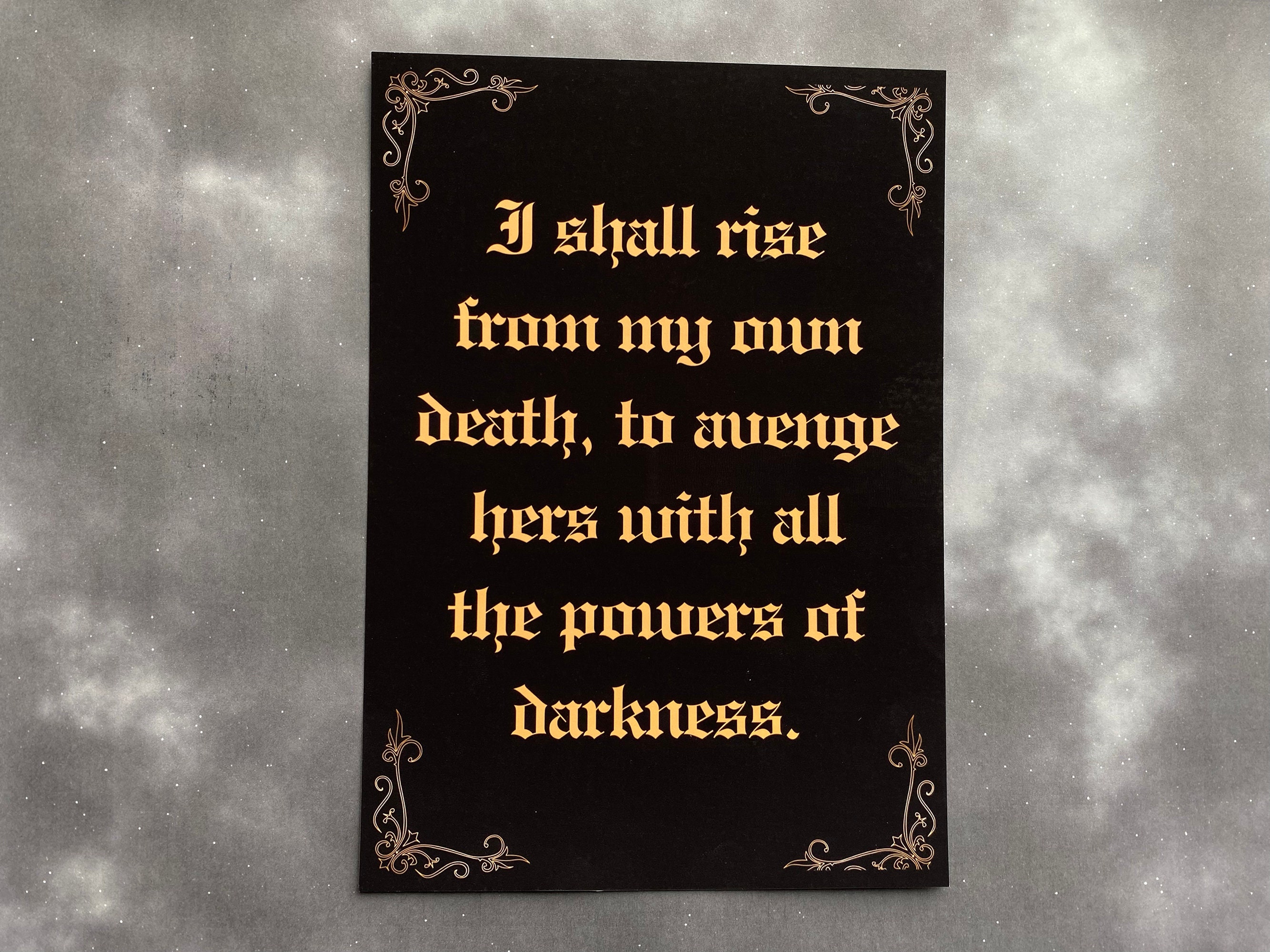 Dracula Art, Dracula Quotes Sign, Vampire Movie Poster, Vampire Wall ...