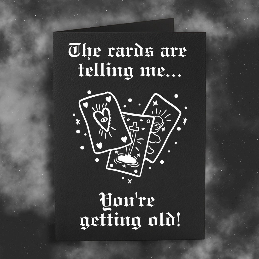 Spooky Birthday Card, Goth Greeting Card, Blank Inside Card, A6 ...