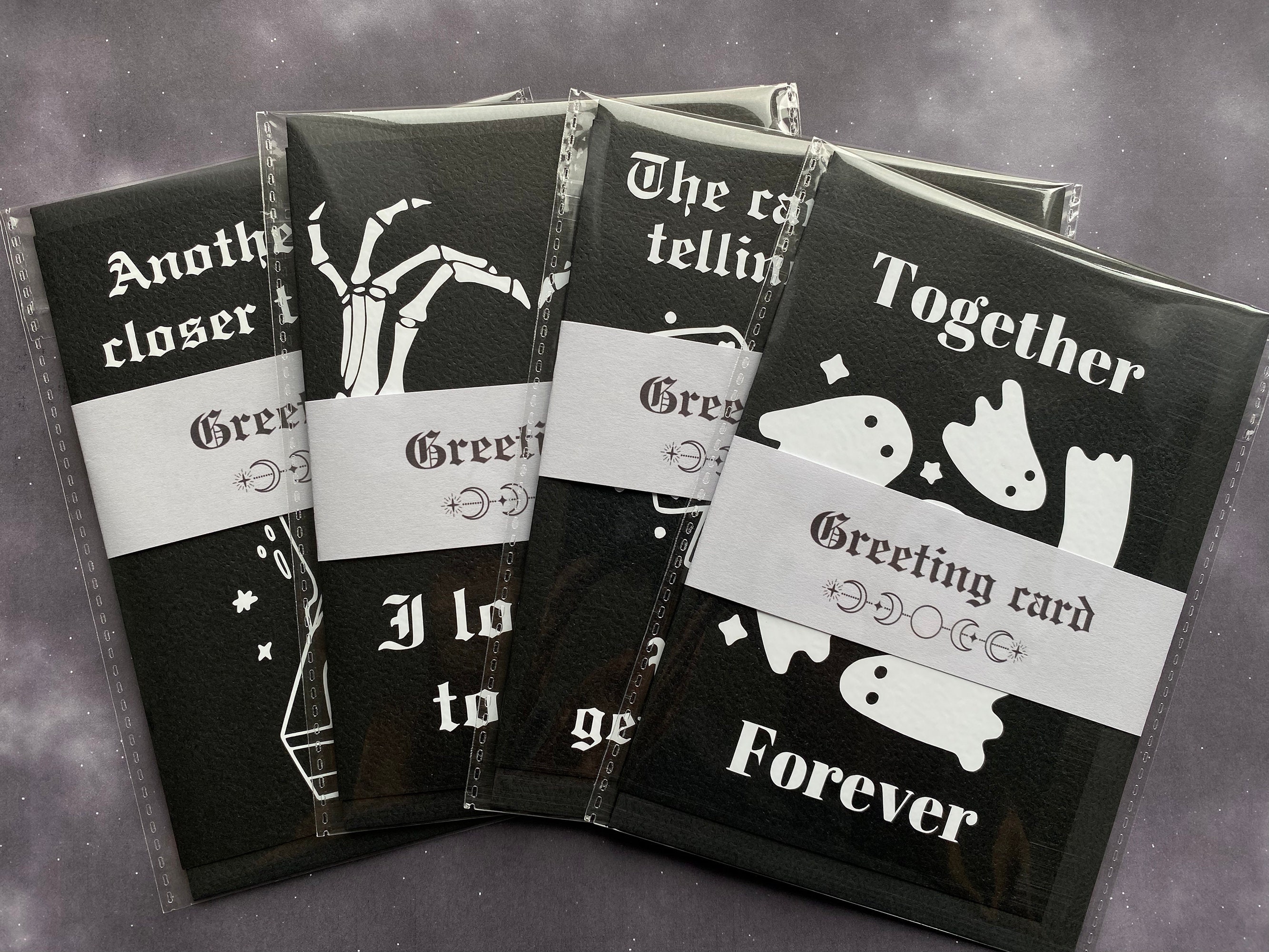 Spooky Birthday Card Goth Greeting Card Blank Inside Card - Etsy