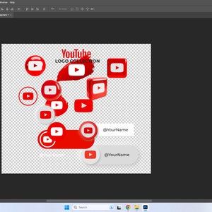 13 Different Youtube Logo Clip Art | Transparent High Resolution PSD ...
