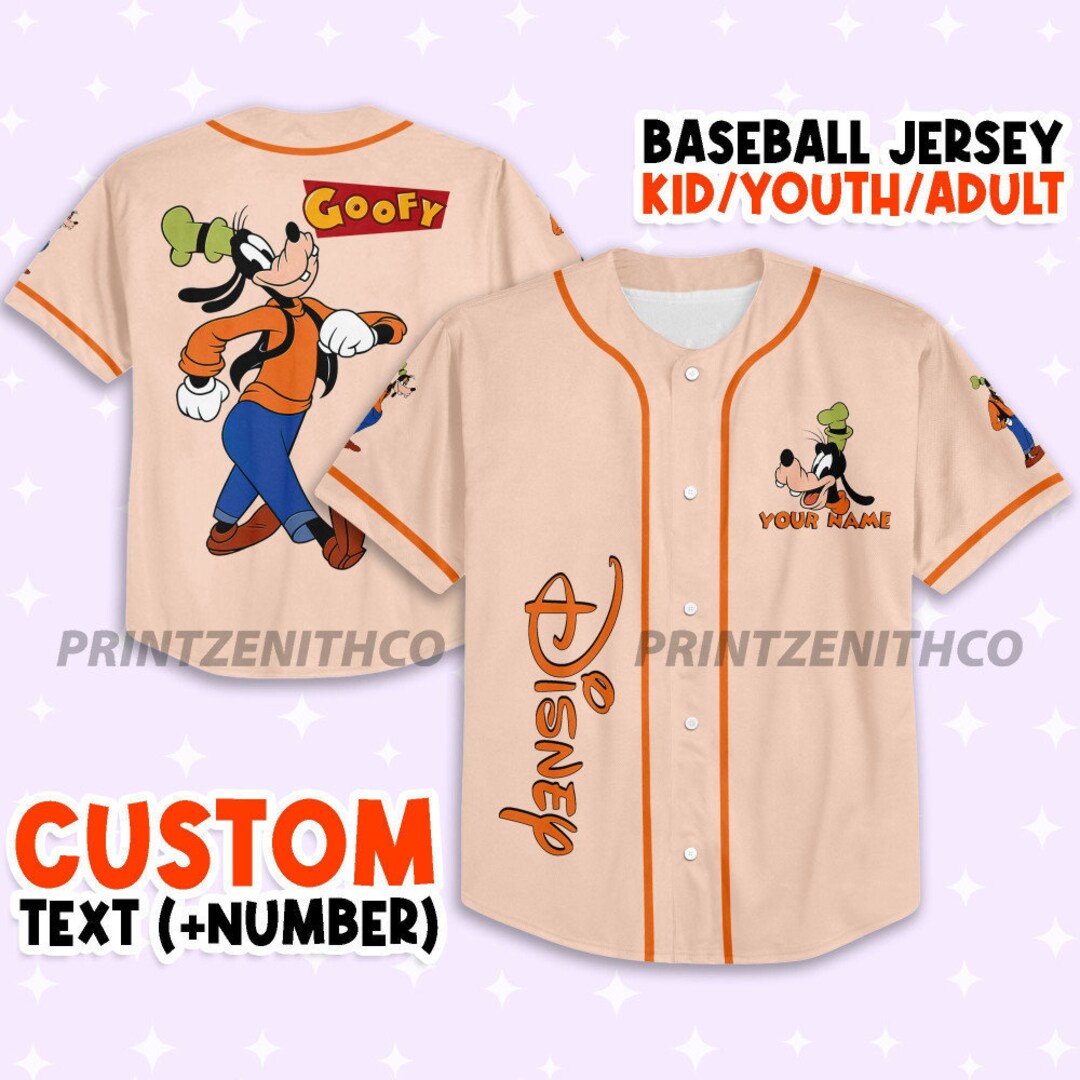 Personalize Vintage Disney Goofy, Disney Matching Baseball Team Outfit ...