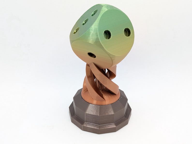 D6 Dice Trophy Ornament Board Game Accessories Winner 1st Player (city ...