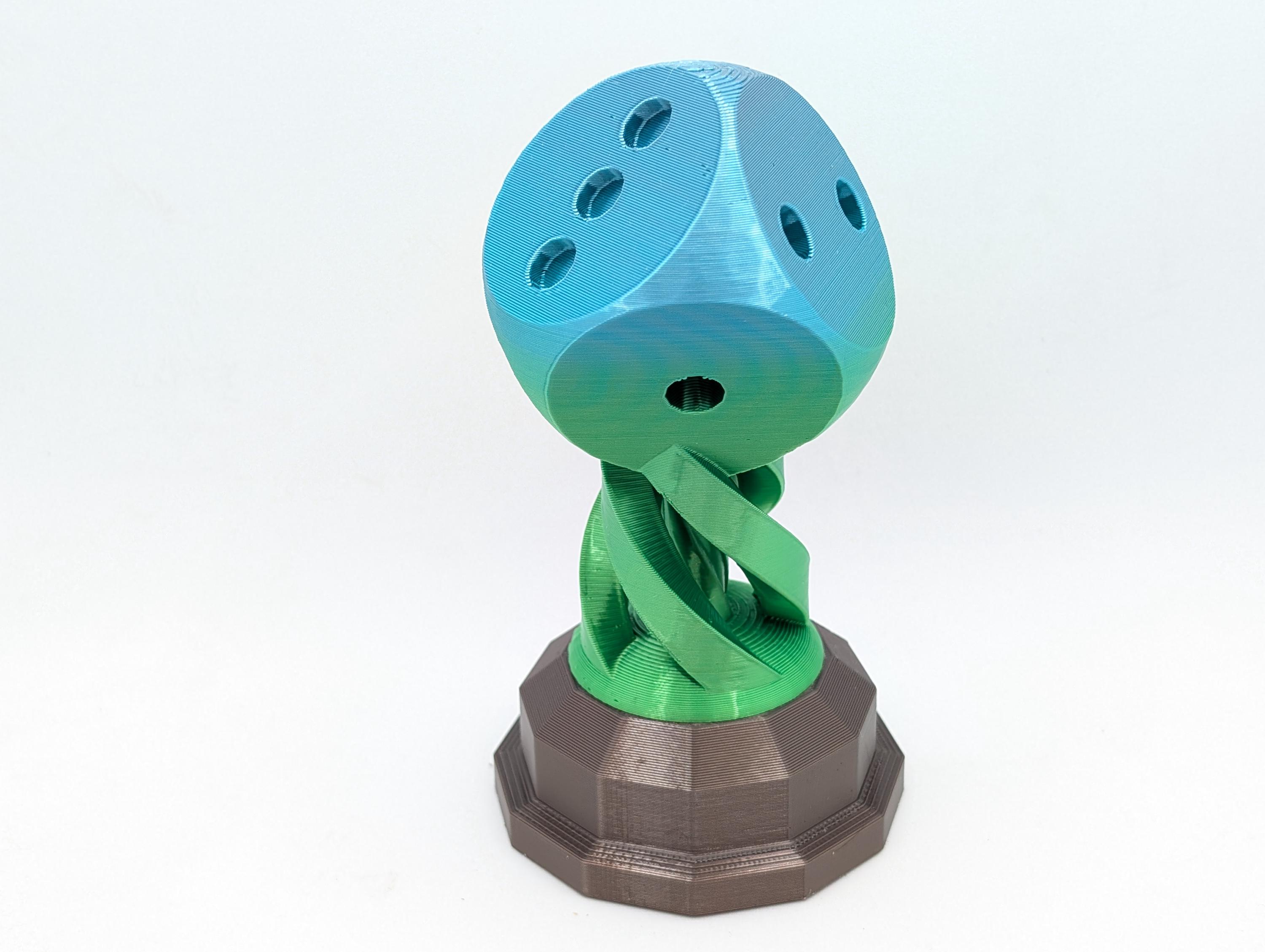 D6 Dice Trophy Ornament Board Game Accessories Winner 1st Player (city ...